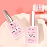 China 15ml Custom OEM Soft UV LED Gel X Nail Tips Full Cover Glue Soak Off Press on Nail Gel Tips with 1- for sale
