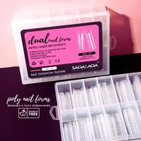 China GEL Clear Tips Nail Extension Gel Ideal Tool for Fixing Nail Molds and Dual Forms French Style Mock Up Tips for sale