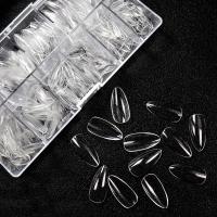 China MSDS Certification Customized Accepted Designer Luxury 500Pcs Salon Fakenail False Long Ballet Virtual French Nail Tips for sale