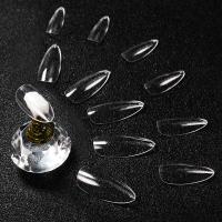 China Plastic Artificial Nails Custom 100Pcs Nail Art Salon Press on Nails Designs 500 Pcs Flexible Xl Coffin Nail Tips Set for sale