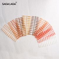China 100% ABS Custom 240 PCS Ballerina Pure Color Matte Full Cover False Nails Tips Full Cover Press on Soft Gel Nail Tips for sale