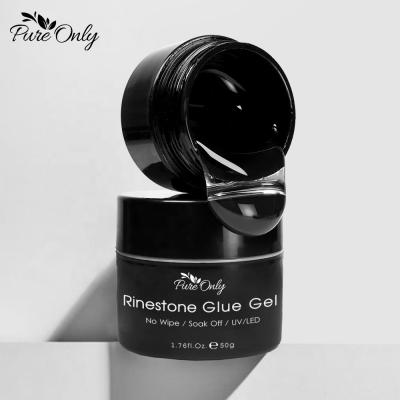 China MSDS Pure Only Free Sample 50g Nail Glue Gel Private Label Glue on Nails Artificial Nails With Glue Customers' Logo for sale