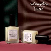 China 15ml Glass Bottle Air Dry Nail Strengthener SAGALAGA Private Label for Nail Strengthening and Care for sale