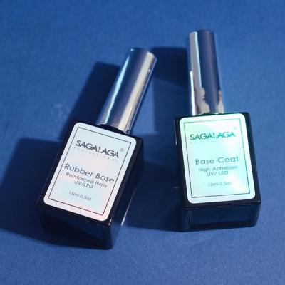 China Revolutionize Your Nail Routine with SAGALAGA Base Gel Polish Set Clear Color Functional Gel Base Coat and Top Coat for sale