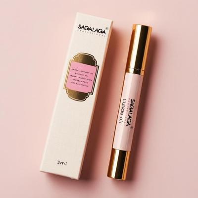 China Travel-Sized Cuticle Oil Pen Revitalizing Silver Nail Treatment Care Pens With Box Repair Vitamin E Custom Logo for sale