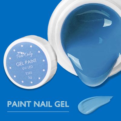 China Non-Toxic Vegan Oem Gel Painting for Professional Nail Art Soak Off UV LED Private Label Color for sale
