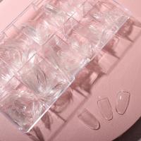China 500PCS Clear Full Cover French Tips False Nails for Finger Style Salons and 10 Sizes for sale