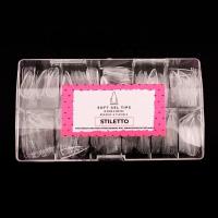 China Clear Square Nail Tips 500pcs Private Label Almond Soft Gel Tips for Nail Art Salon and Finger Spa Must-Haves for sale