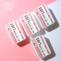 China Clear Acrylic Soft Gel Nail Extension Tips Natural Replacement Refill Packs for Nails Professional Equipment for sale