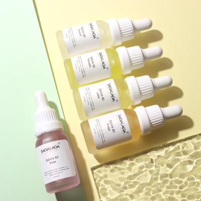 China Format DROPPER Private Label Natural Vitamin E Nail Cuticle Oil with Peach Scented Cuticle Growth Oil for sale
