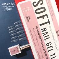 China Finger Soft Gel Full Cover Nails 500pcs Clear Nail Tip Medium Coffin False with Box Tips Extension for Nail Salons for sale