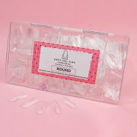 China Nail Art Salon Flexible Clear Tips Press on Nails Empty Nail Tip Storage Box Packaging for Xl Soft Gel Nail Tips Custom Logo for sale