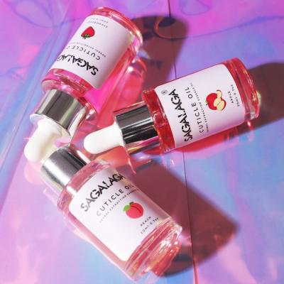 China Vitamin E Nail Cuticle Oil Bottle 20ml for Nails Repair and Moisturizes with Natural Keratin 14 Scents Custom Logo for sale