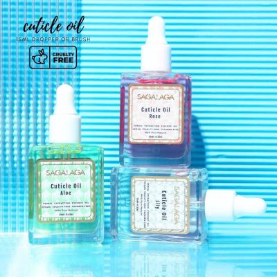 China Roller Private Label Fruit Nail Cuticle Revitalizer Oil in 15ml Clear Bottle With Dropper Custom Logo for Bulk Purchase for sale