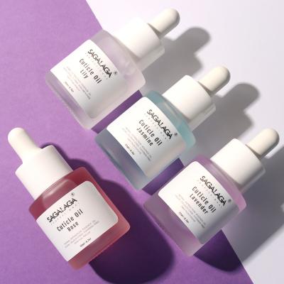 China Non-Poisonous Nail Nutrition 14 Scents of JOJOBA Oil and Vitamin E Cuticle Nail Oil Bottle with Custom Logo for sale