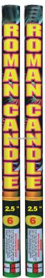 China Customized 2.5 inch 6 Shot Magic Shot Roman Candle Fireworks for Wedding Celebrations for sale