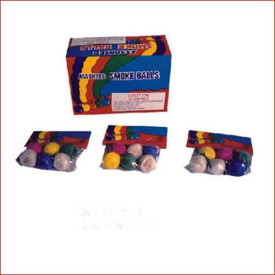 China Colored Smoke Ball Toy Fireworks 17x11x8.5cm for Wedding Party Celebration for sale