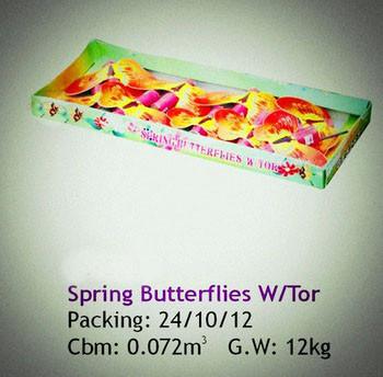 China OEM Spring Butterfly Fireworks for Kids 72 Shots Safe Play for sale