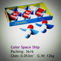 China Customized Kids Christmas Toy Fireworks Color Space Ship 36 Pack 12kg for sale