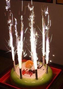 China OEM High Grade Ice Birthday Cake Fireworks Candle 12cm CE Certified No Smoke for sale