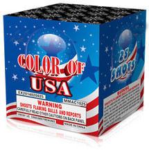 China Color of USA 25 Shot Consumer Fireworks 1.4G UN0336 20x25x120mm Paper Tube for sale