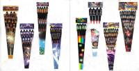 China Custom UN0336 1.4g Consumer Fireworks Bottle Rockets Paper Tube 12 Pack for sale