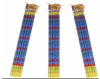 China 10 Shots Spring Festival Roman Candle Fireworks Flower Thunder ISO9001 OEM for sale