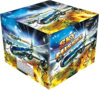 China 49 Shots Square Cake Fireworks 9 Inch Paper Tube Display 30 Seconds Duration for sale