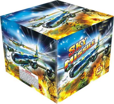 China 49 Shots Square Cake Fireworks 9 Inch Paper Tube Display 30 Seconds Duration for sale