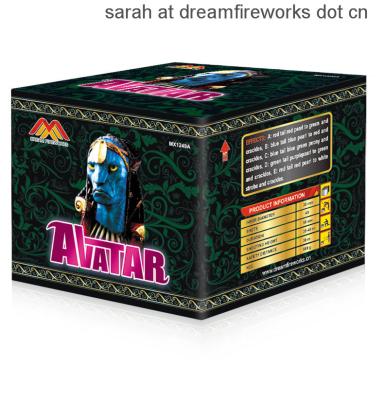 China Chinese Fireworks Cake Avatar 49 Shots 1.2 Inch 225x36x30mm Multicolor Effects for sale