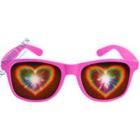 China Plastic fireworks glasses heart shaped for sale for sale