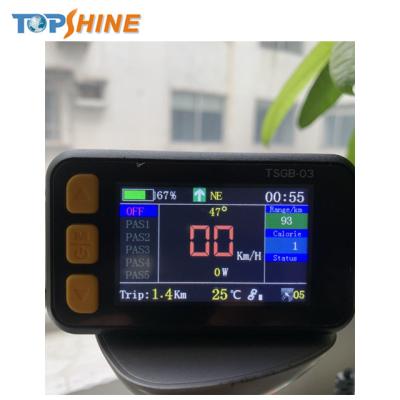 China Mini Waterproof Colorful Ebike GPS Tracking Device Lcd Display With Temperature Detection for sale