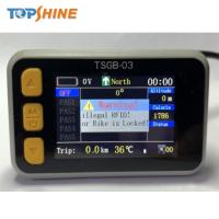 China OEM Waterproof GPS Electric Bike Speedometer LCD Display With Tyre Pressure for sale
