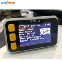 China 24v Mini Waterproof Electric Bike Speedometer Ebike Lcd Display With Alarm System for sale