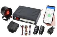 China DC12V GSM Control Smart Car Alarm System With Central Locking CA02A for sale