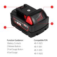 China 18V Lithium-ion Battery Pack with Multi-protection Circuits for High-rate Discharge in Power Tools for sale