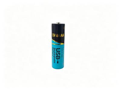 China 1.5V Constant Output AA Rechargeable Lithium Battery with Type-C Top-out Charging 2220mWh for Consumer Electronics for sale