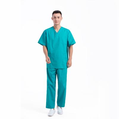 China Wholesale Medical Scrubs Sets Short Sleeve Nursing Uniforms 100% Cotton Hospital Private Label for sale