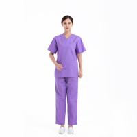 China Doctor Nursing Scrubs Suit Hospital Uniform Women Scrub Suits 100% Cotton 35% Cotton 65% Polyester for sale