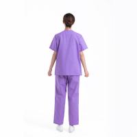 China Doctor Nursing Scrubs Suit Hospital Uniform Women Scrub Suits 100% Cotton 35% Cotton 65% Polyester for sale