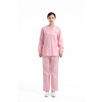 China Wholesale Customized Medical Scrubs Set 100% Cotton Hospital Uniforms Nursing Scrub Suit for sale