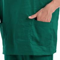 China Hospital Scrub Suit Set Short Sleeve Top Joggers Women Nurse Uniform 100% Cotton for sale