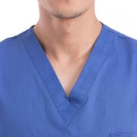 China Wholesale Medical Scrubs Sets Short Sleeve Nursing Uniforms 100% Cotton Hospital Uniforms for sale
