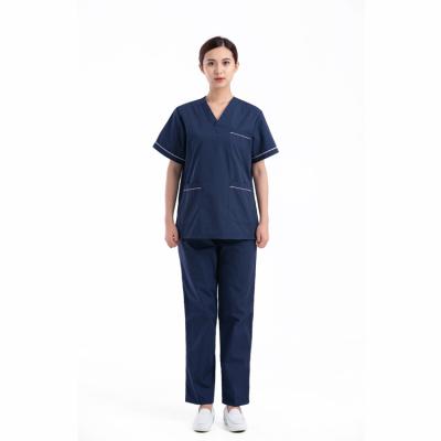 China Breathable Stretch Medical Scrubs for Men Women Hospital Uniform 100% Cotton for sale