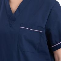 China Breathable Stretch Medical Scrubs for Men Women Hospital Uniform 100% Cotton for sale