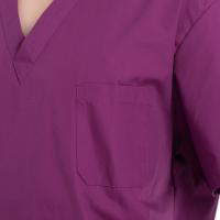 China High Waisted Reusable Scrub Suit Set Jogger Style Medical Clinic Blue Hospital Uniform Cotton Polyester for sale