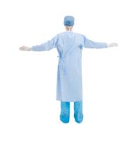 China FDA Disposable Surgical Gown 130x150cm XXL AAMI Level 3 Blood Resistant SMS Nonwoven for sale