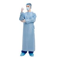 China Disposable Non Woven Surgical Gown 115x127cm S AAMI Level 3 Blood Resistant Sterile for sale