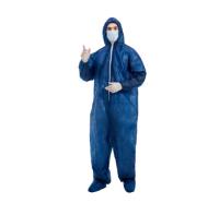 China Disposable PE White Coveralls Full Body Protective Suit 20-100gsm S-XXXL for sale