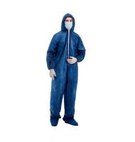 China Disposable PE White Coveralls Full Body Protective Suit 20-100gsm S-XXXL for sale